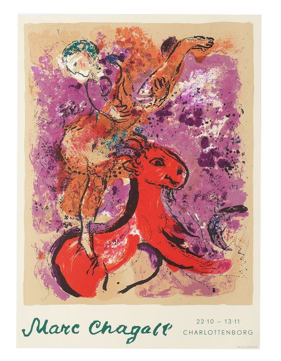 Bonhams : After Marc Chagall (French/Russian, 1887-1985) Marc Chagall, Charlottenborg Offset ...
