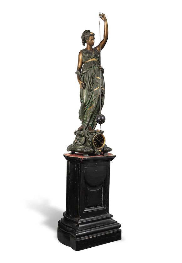 Bonhams : A fine and very rare large late 19th century patinated and ...