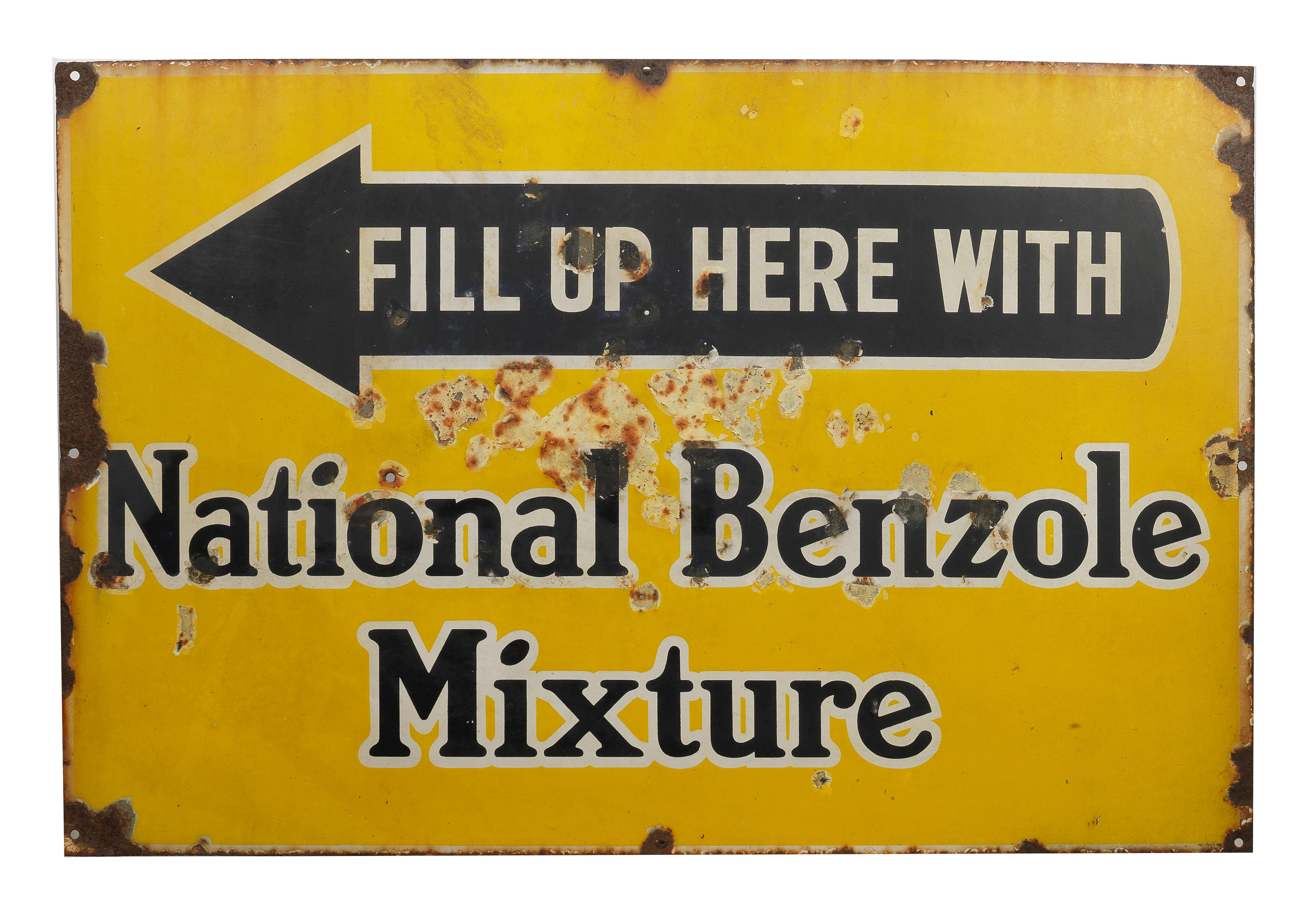 Bonhams Cars : A Fill Up Here With National Benzole Mixture enamel ...