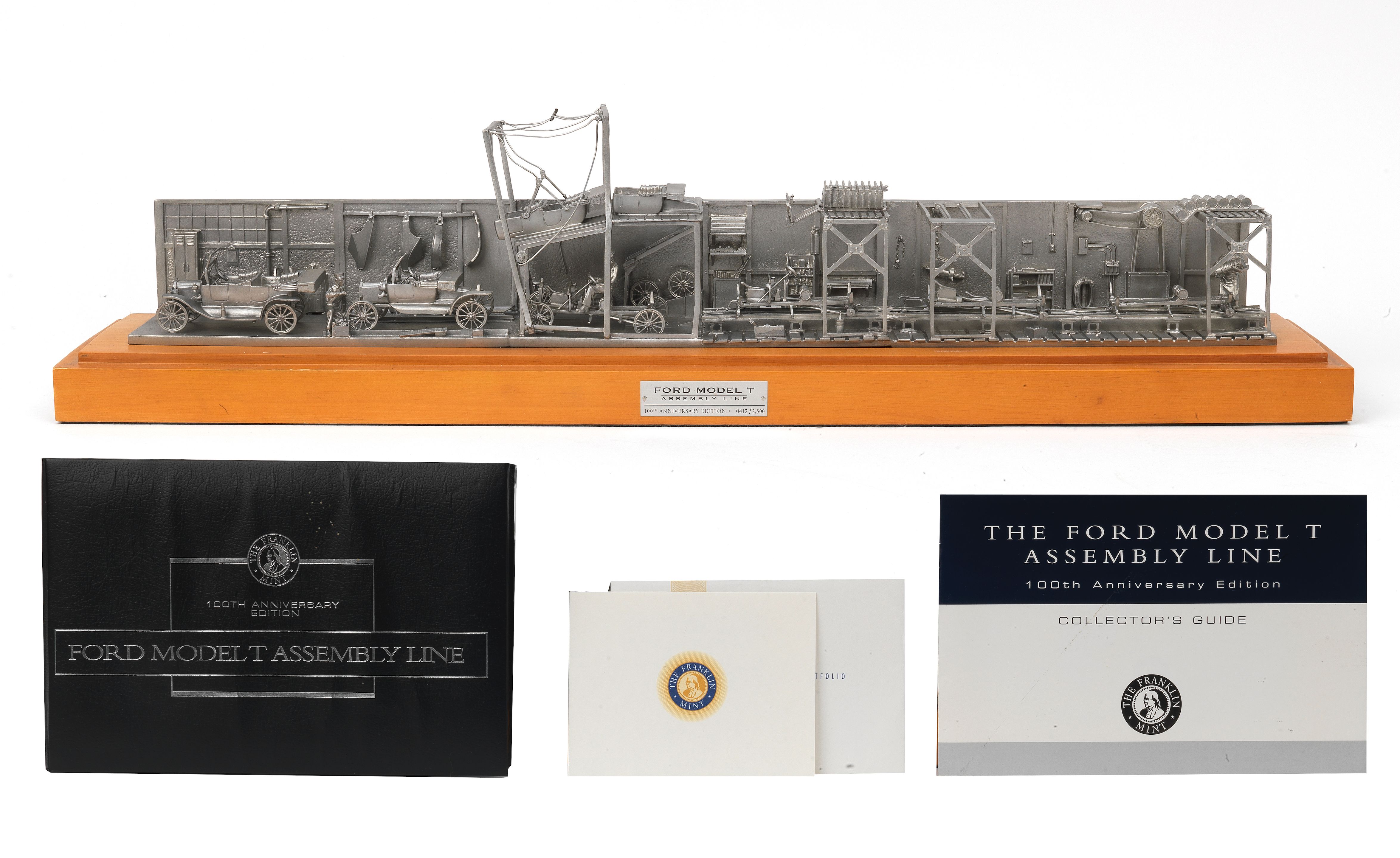 Bonhams Cars : A 'Model T Ford Assembly Line' pewter model by Franklin ...