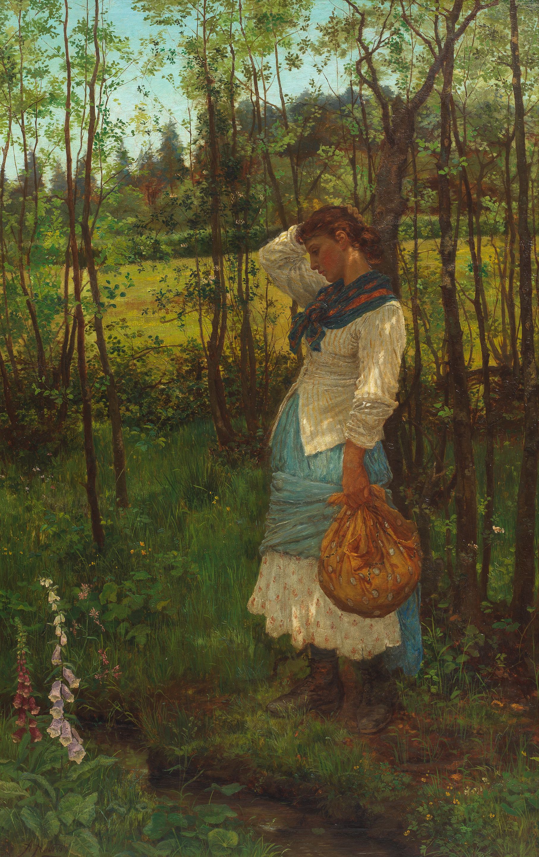 Bonhams : Alice Mary Havers (British, 1850-1890) Contemplation