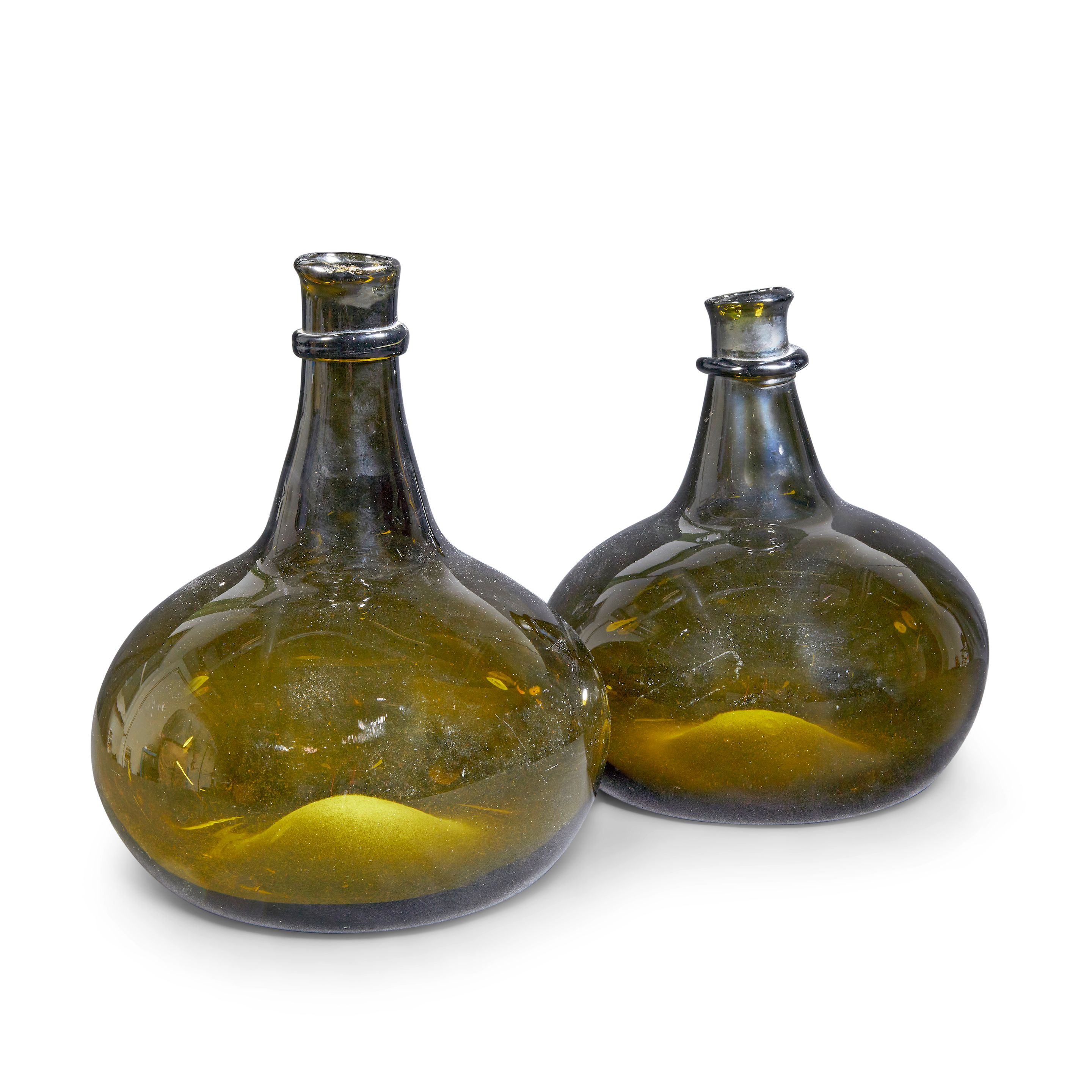 Bonhams : Two Dutch or Belgian double magnum glass utility bottles Late ...