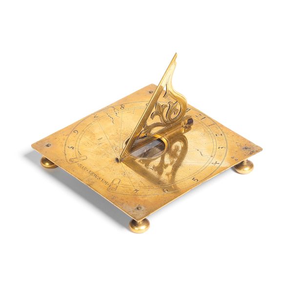 Bonhams : A Horizontal Sundial, Continental, 18th century,