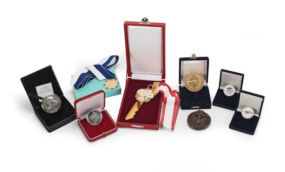 Bonhams : A collection of medals and medallions presented to Sir Roger ...