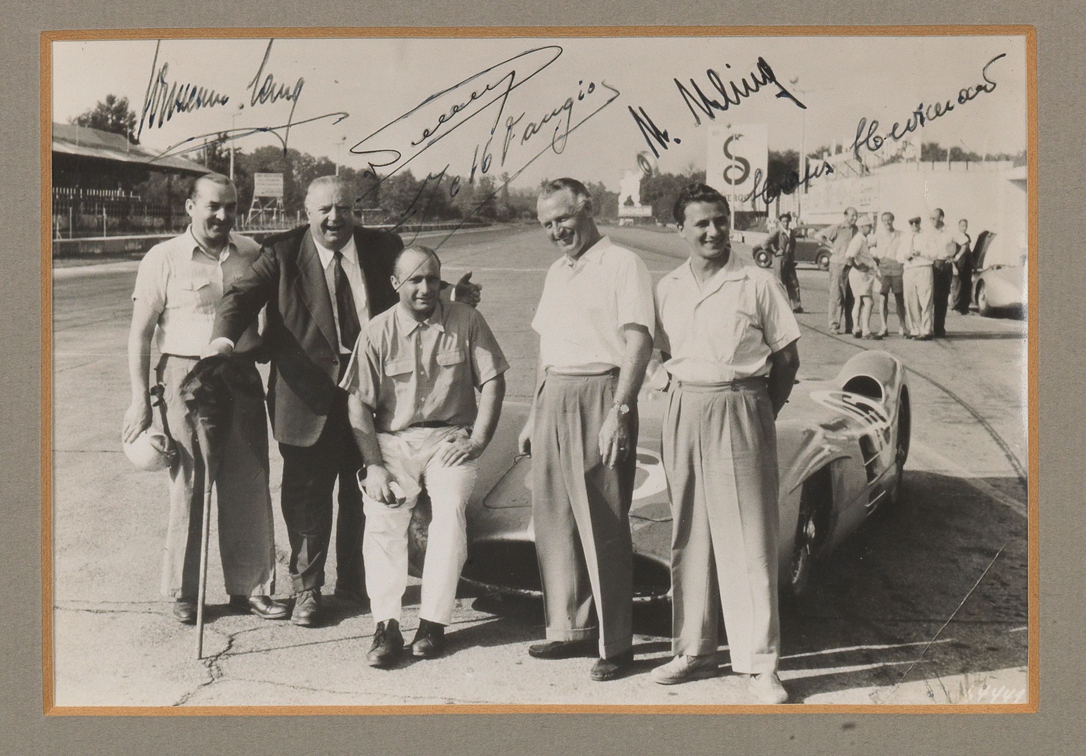 Bonhams Cars : A signed photograph of the 1954 Mercedes Grand Prix Team,