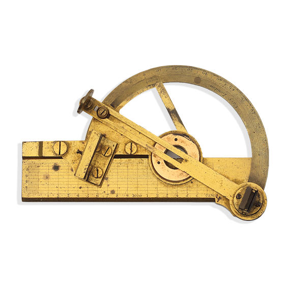 Bonhams A William Cary Douglas Reflecting Protractorsextant English Circa 1815