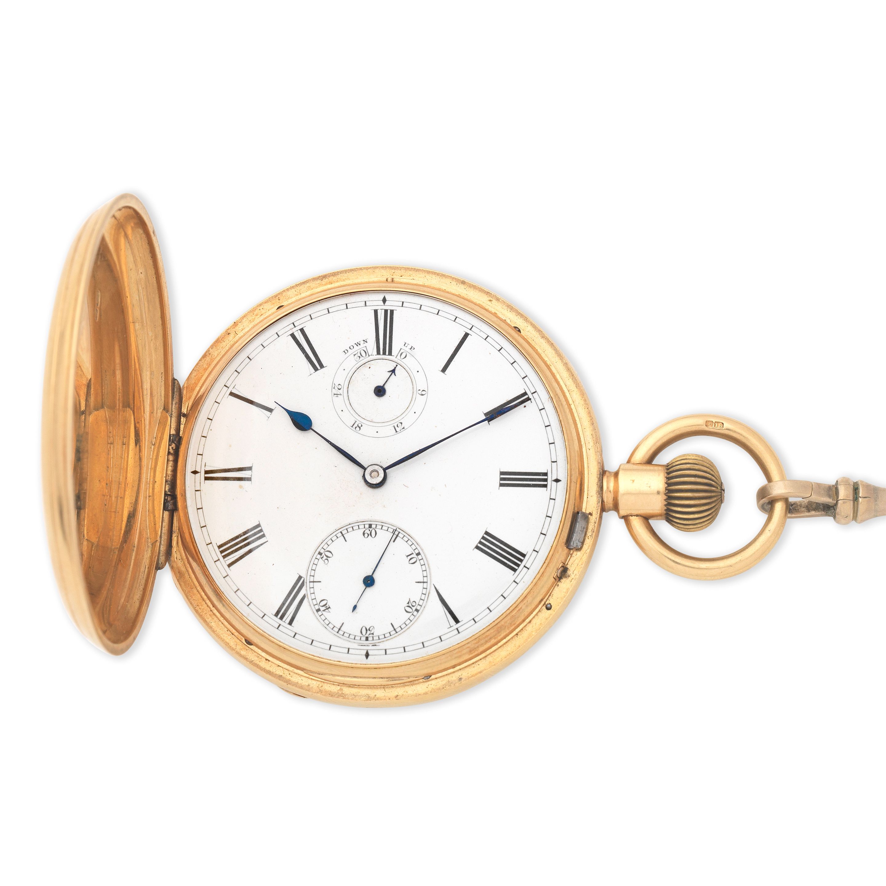 Bonhams : Hancocks & Co, 152 New Bond Street. An 18K gold keyless full ...