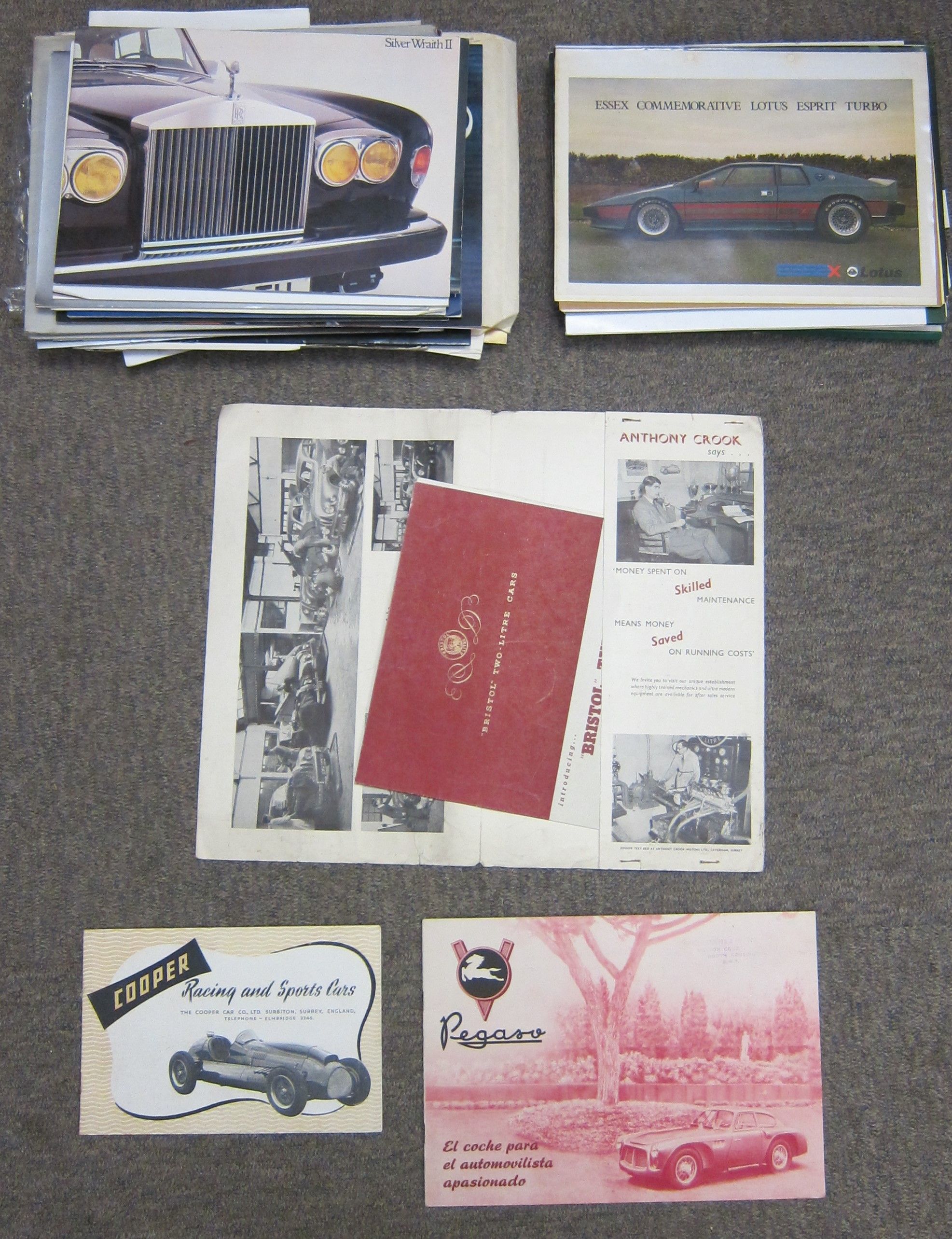 Bonhams Cars : Assorted car sales brochures, ((Qty))