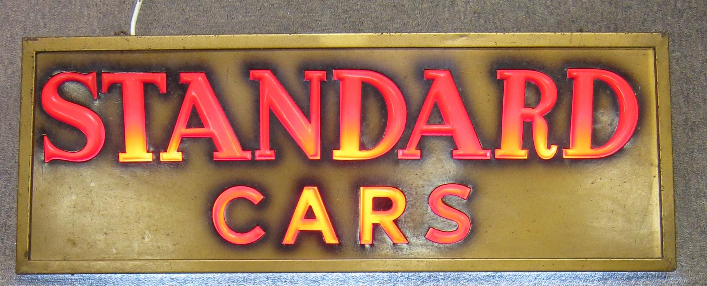 Bonhams Cars : Three 'Standard Cars' signs, ((3))