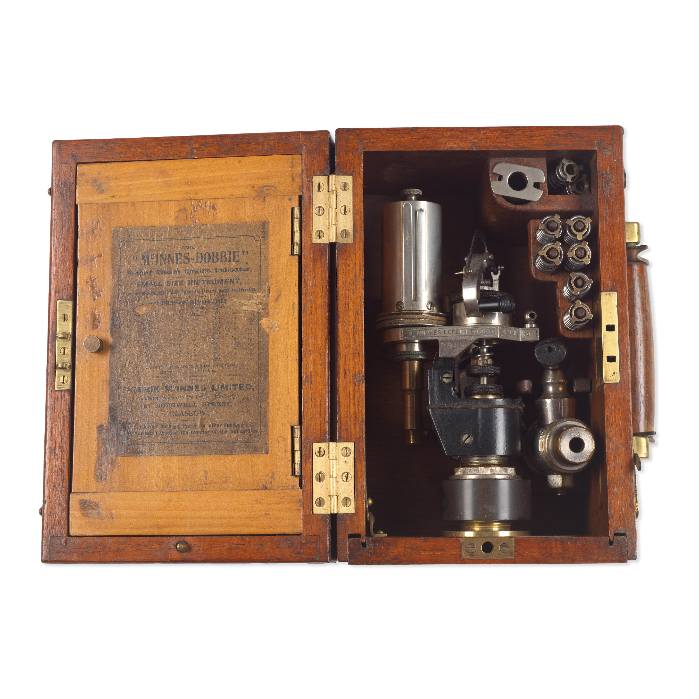 Bonhams : A McInnes-Dobbie Patent Design No. 1 Steam Engine Indicator ...