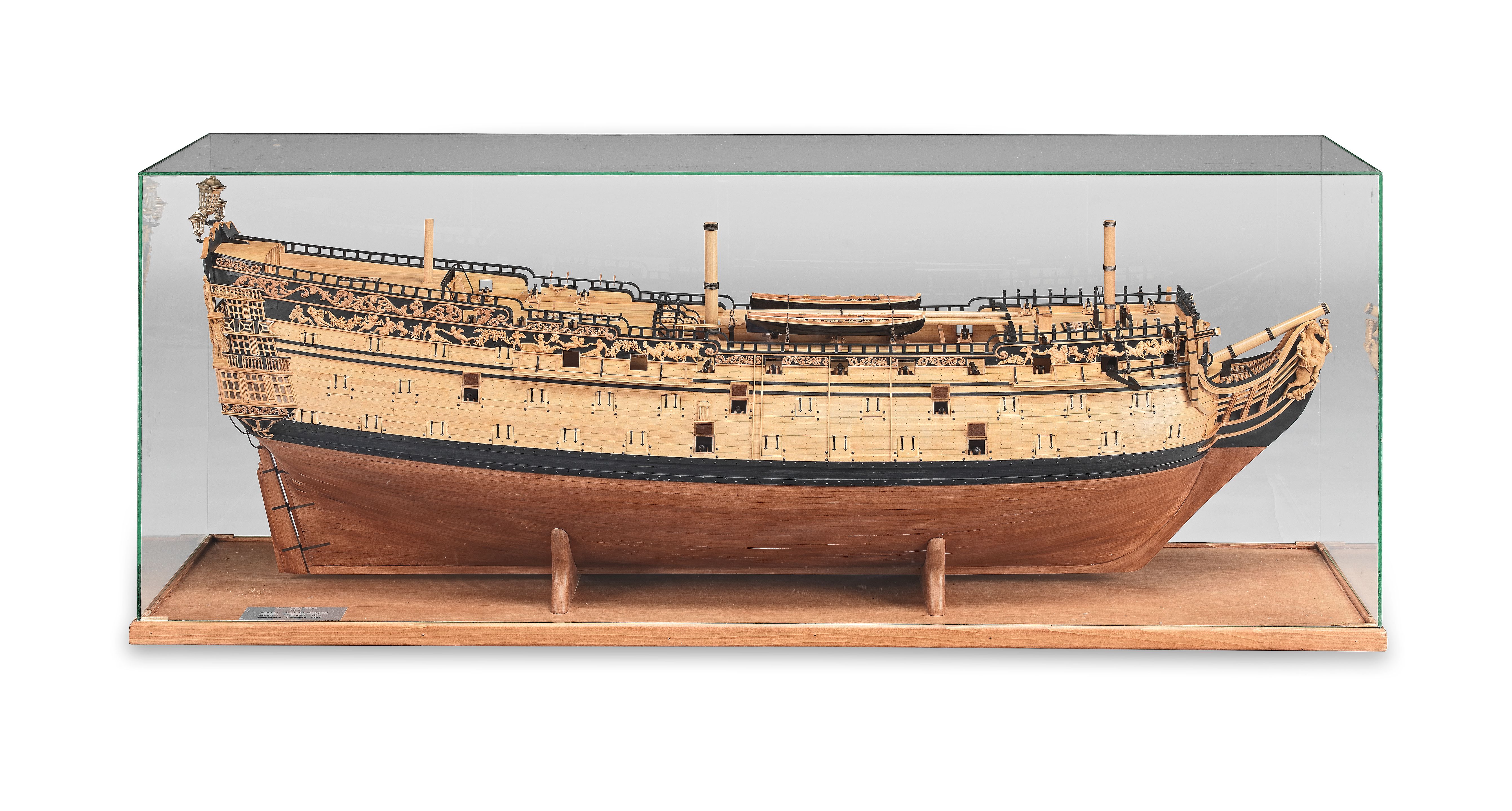 Bonhams : A Fine 148 Scale Admiralty Board Style Model of the 100-Gun ...