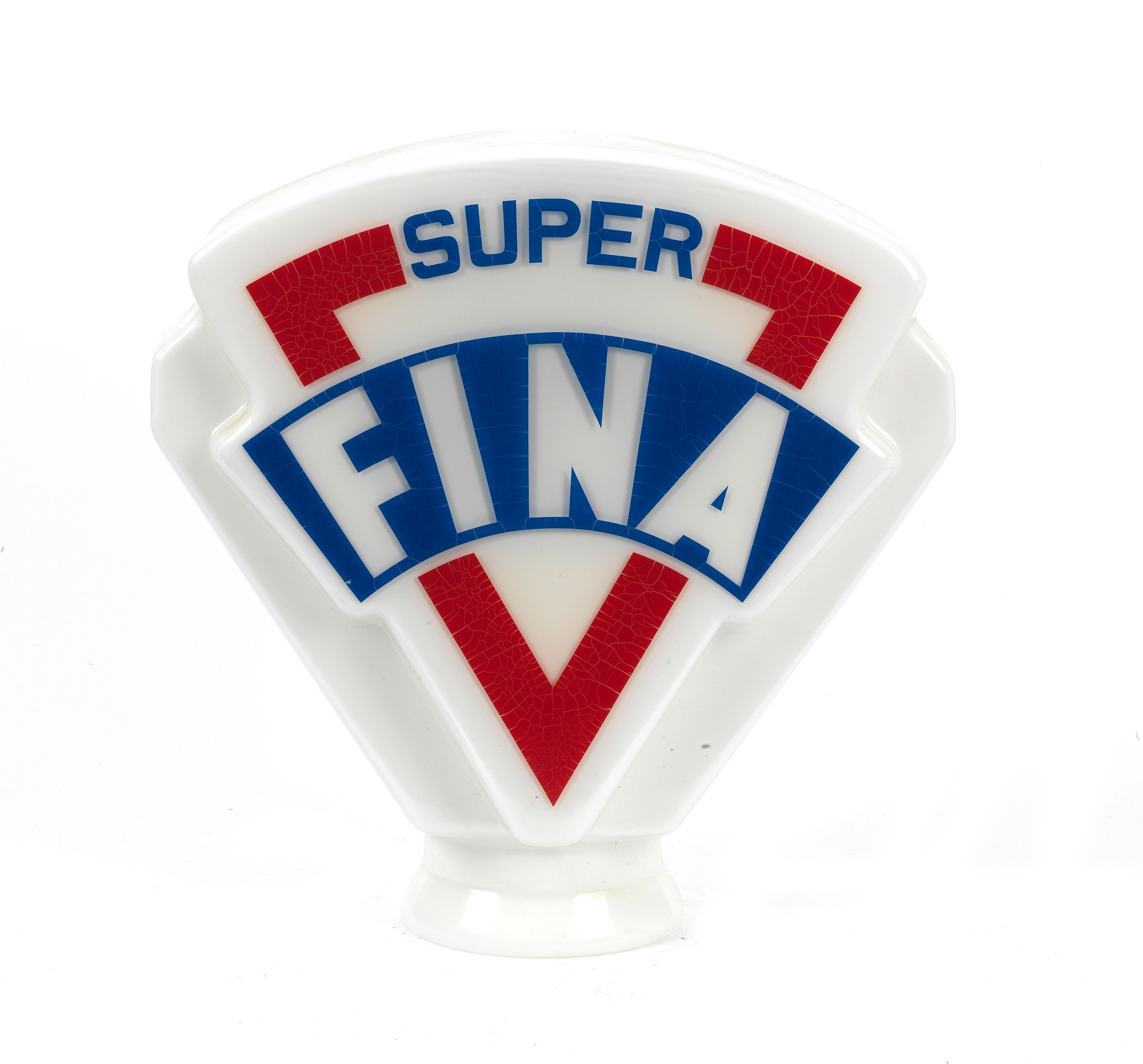 Bonhams Cars : A 'Super Fina' replica glass petrol pump globe,
