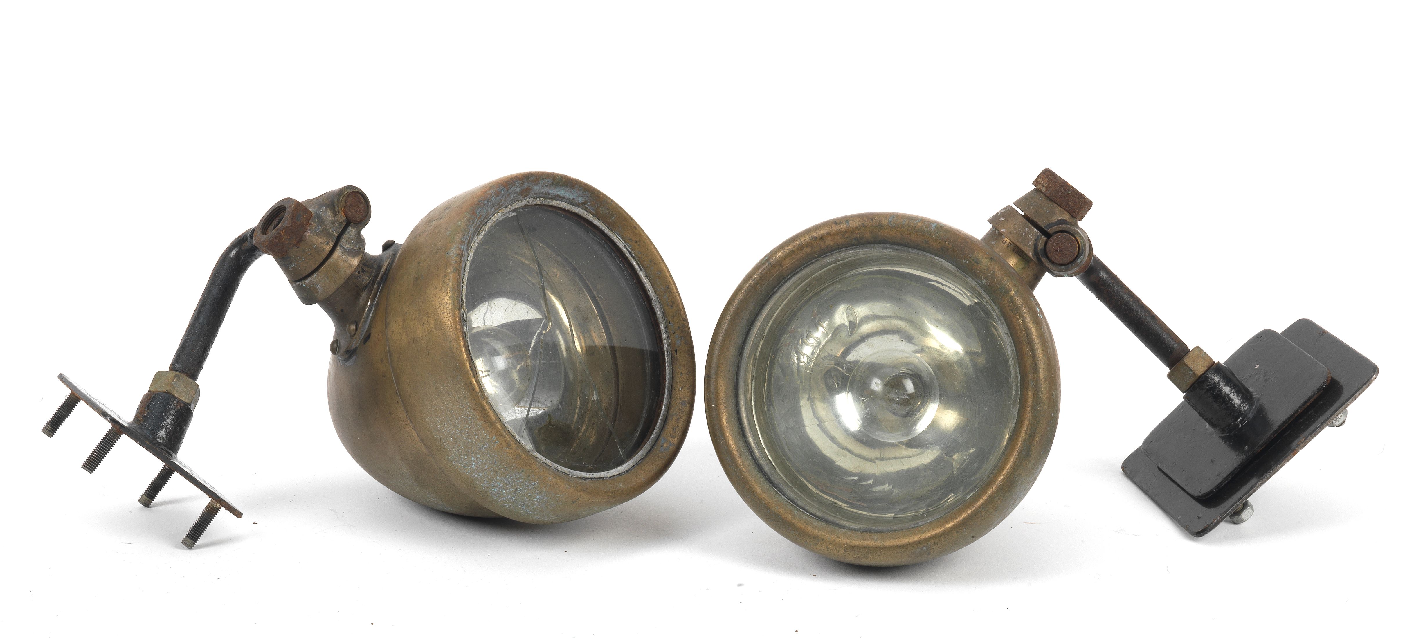 Bonhams Cars : A pair of CAV electric sidelamps, circa 1925, ((2))