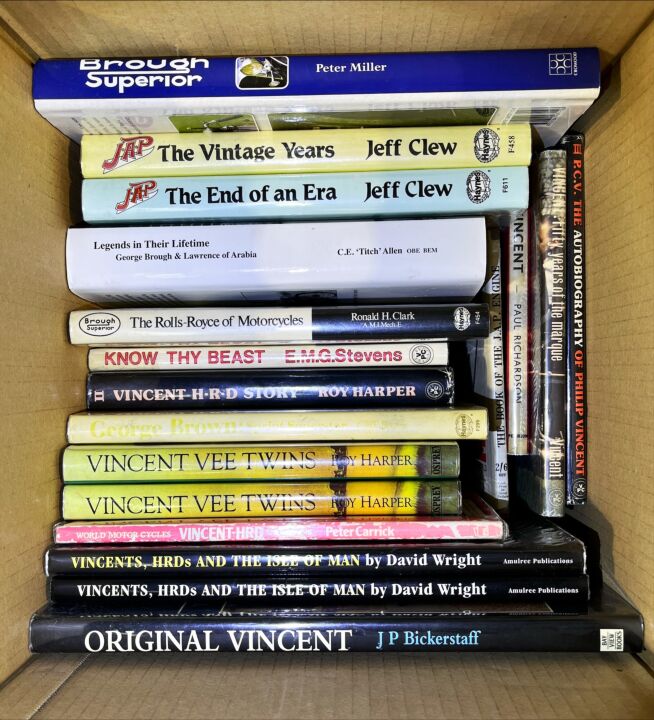 Bonhams Cars : A Quantity of motorcycle books relating to Brough ...