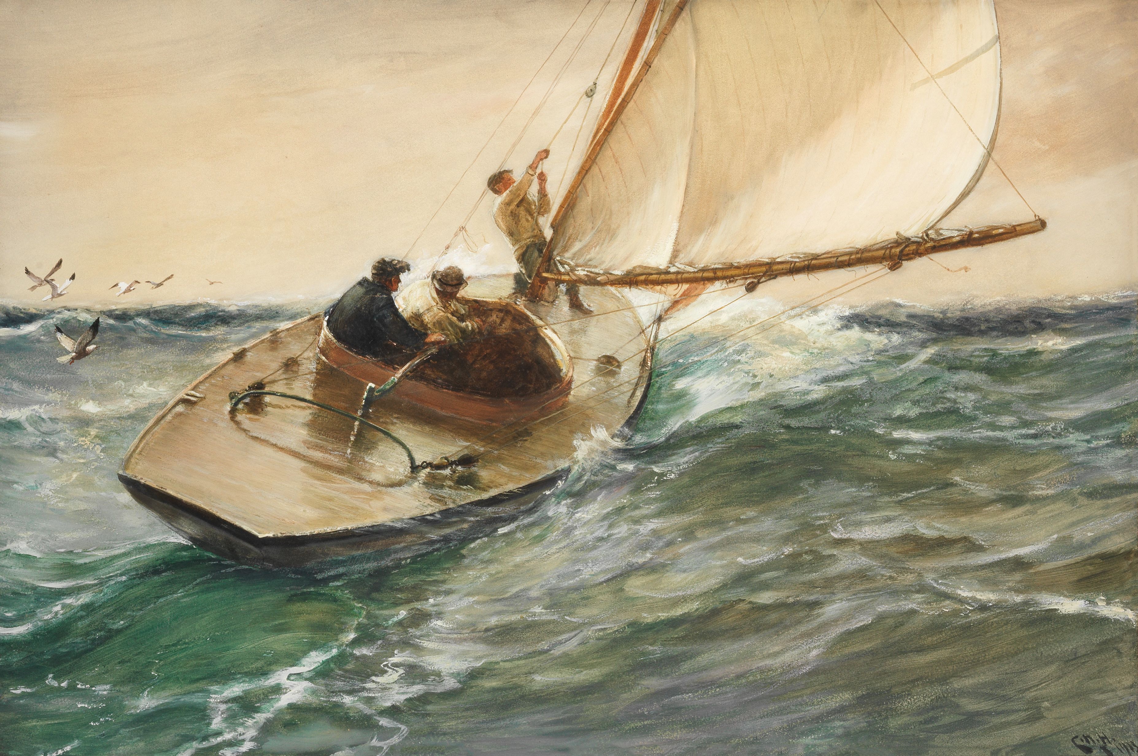 Bonhams : Charles Napier Hemy, RA RWS (British, 1841-1917) 'Life'