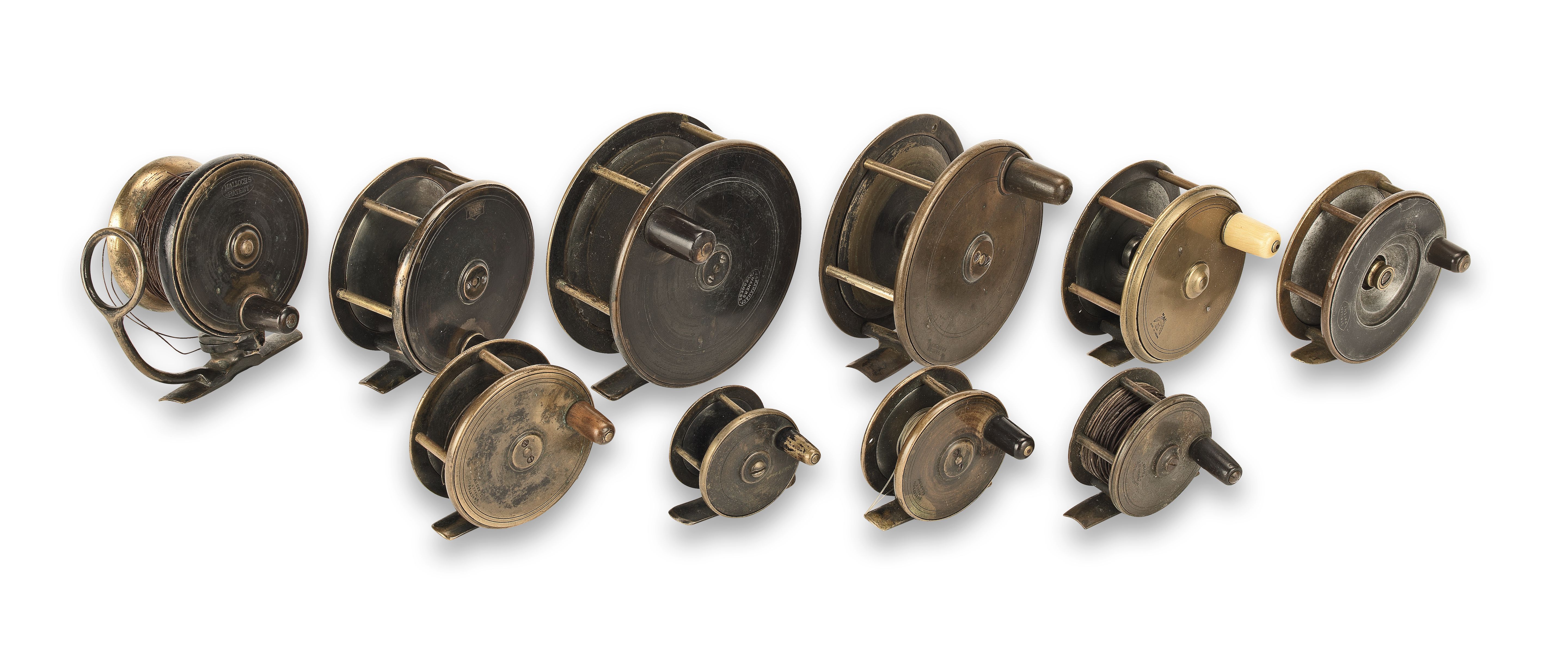 Bonhams : Ten Scottish Victorian brass or bronzed salmon and trout fly ...