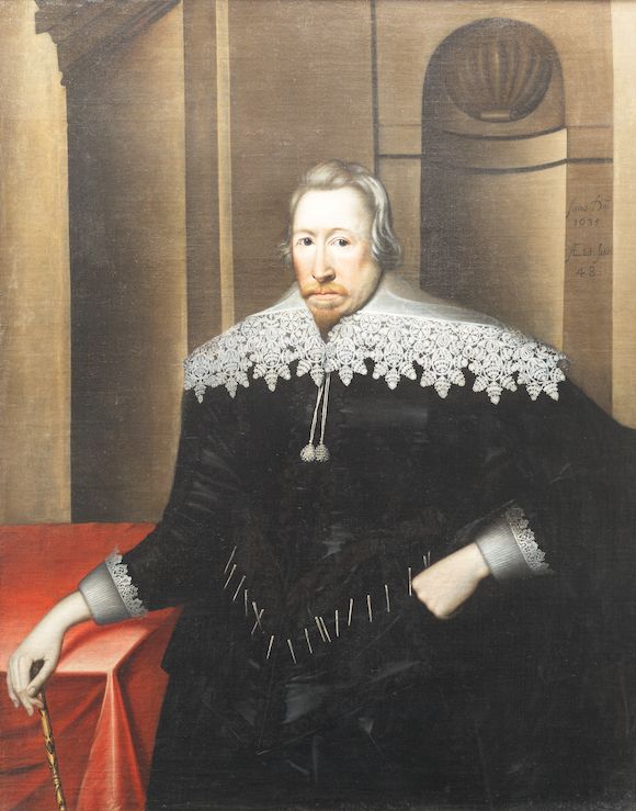 Bonhams : Circle of Gilbert Jackson (active England 1621-1642) Portrait ...