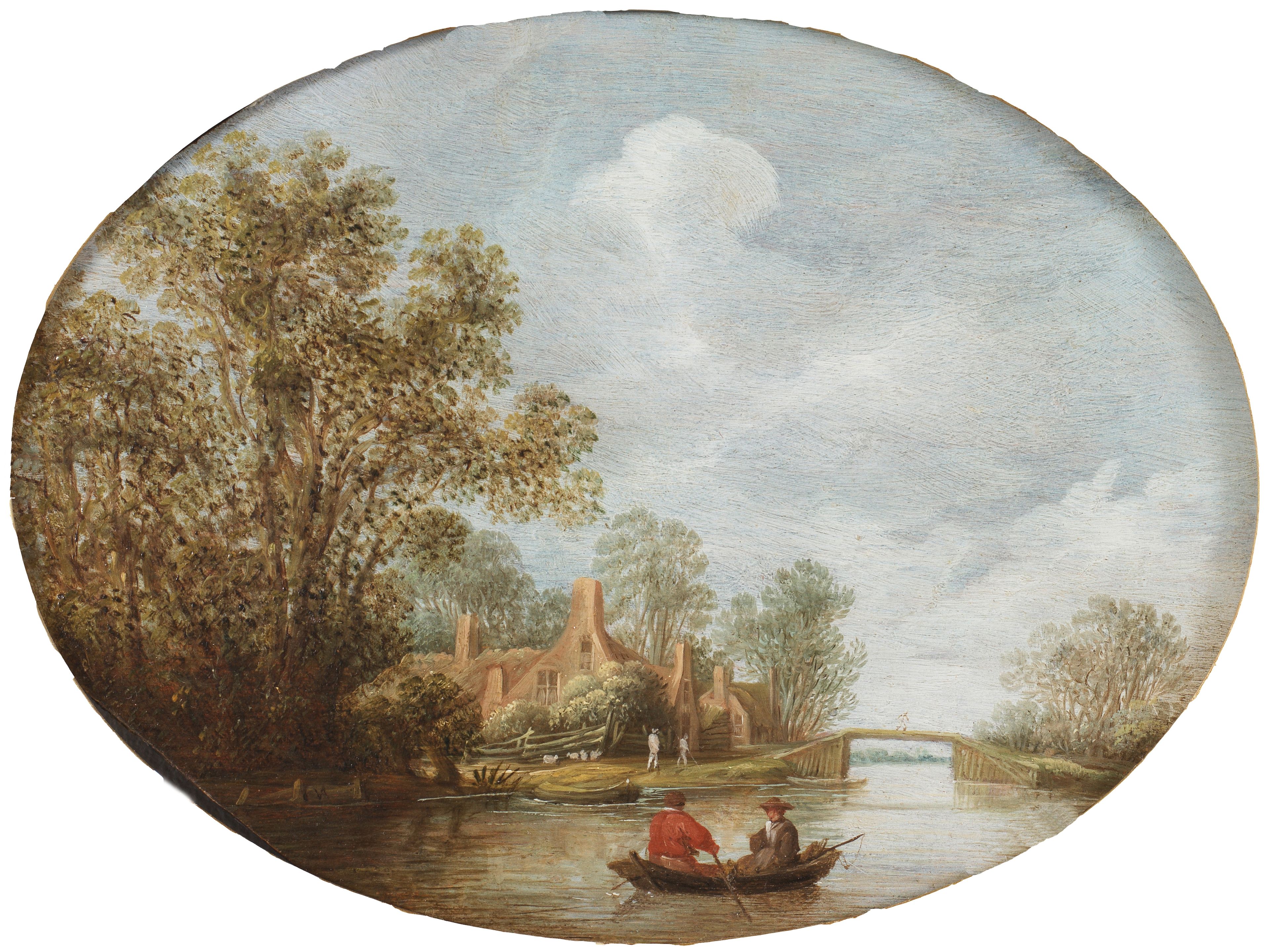 Bonhams : Pieter Jansz. van Asch (Delft 1603-1678) A river landscape ...