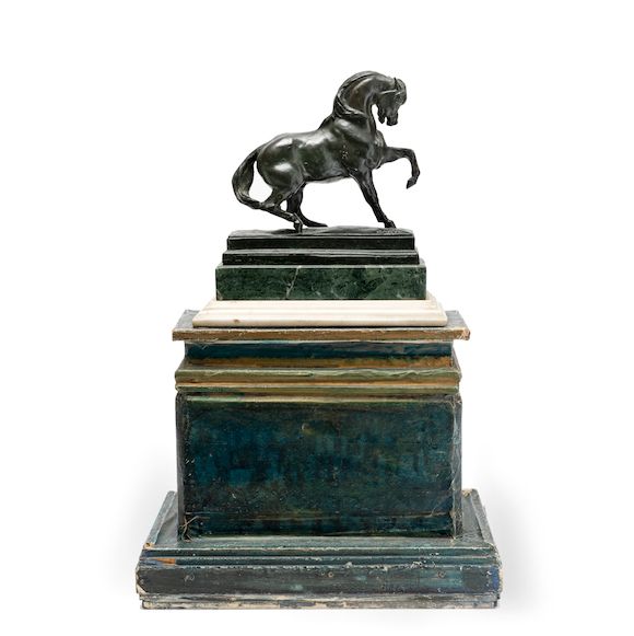 Bonhams : After Antoine-Louis Barye, French (1795-1875): A green ...