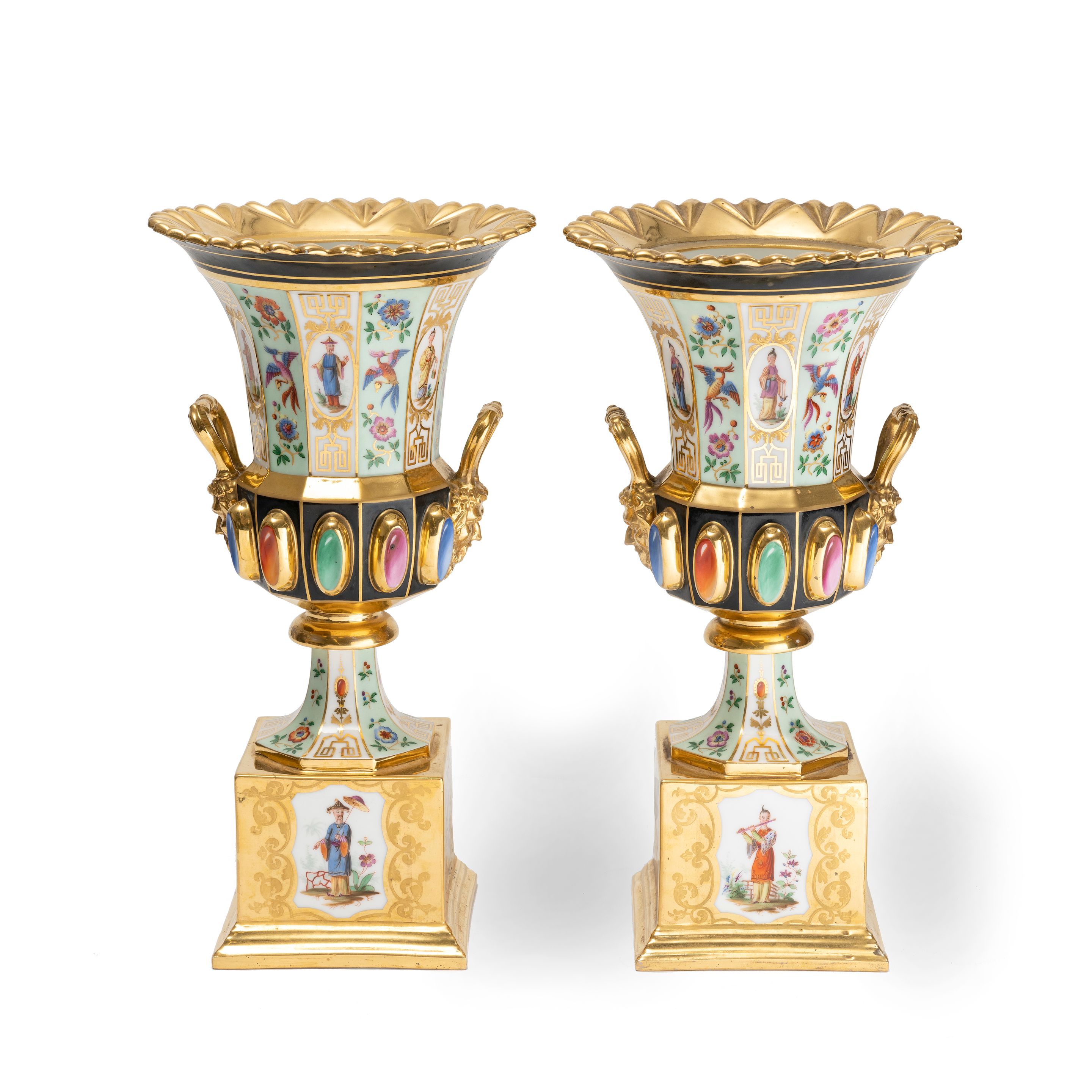 Bonhams : A pair of second quarter 19th century Parisian porcelain ...
