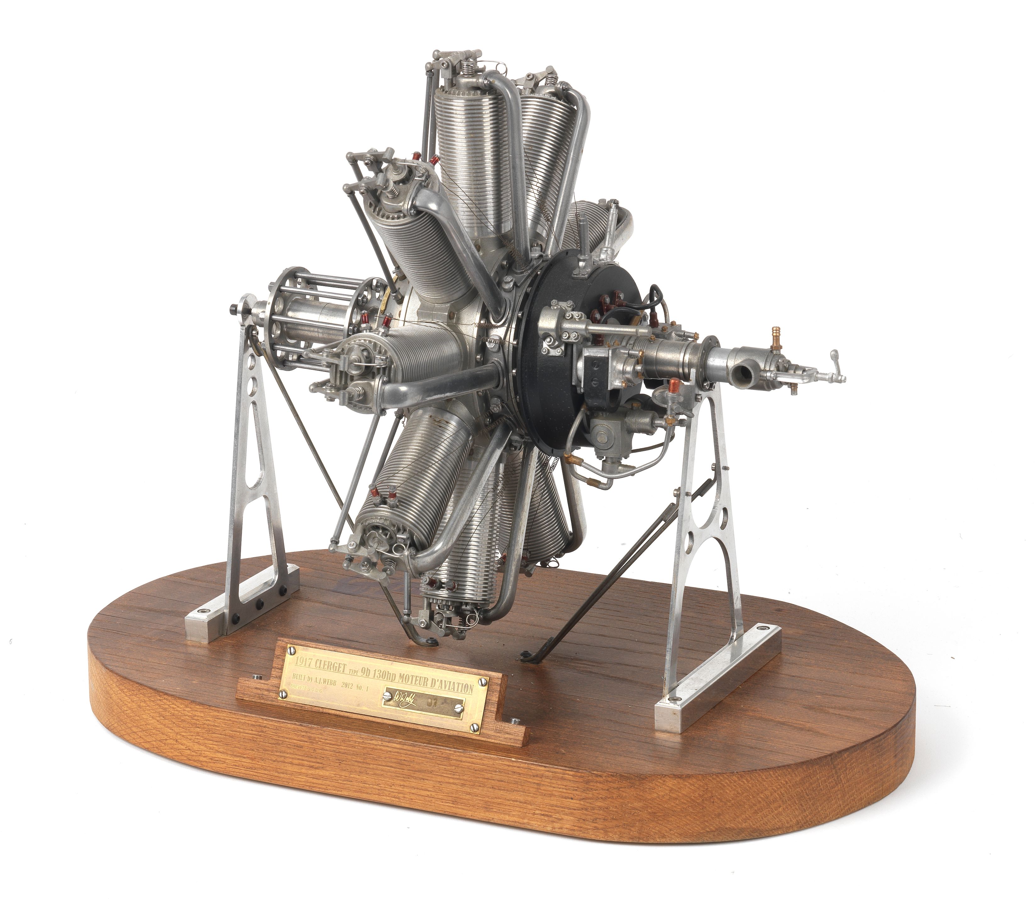 Bonhams Cars : A 1:4 scale model of 1917 Clerget 9b rotary aeroplane ...