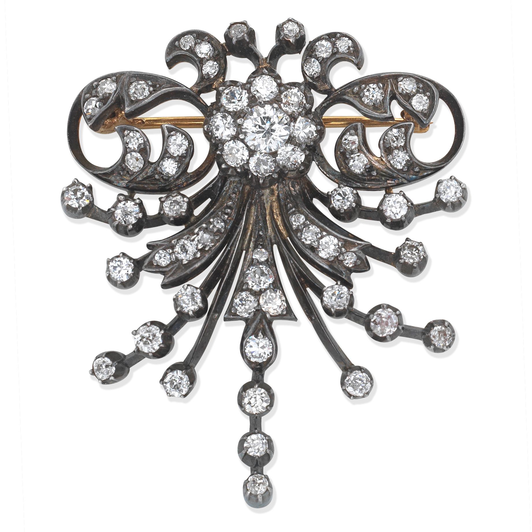 Bonhams : DIAMOND BROOCH, CIRCA 1890