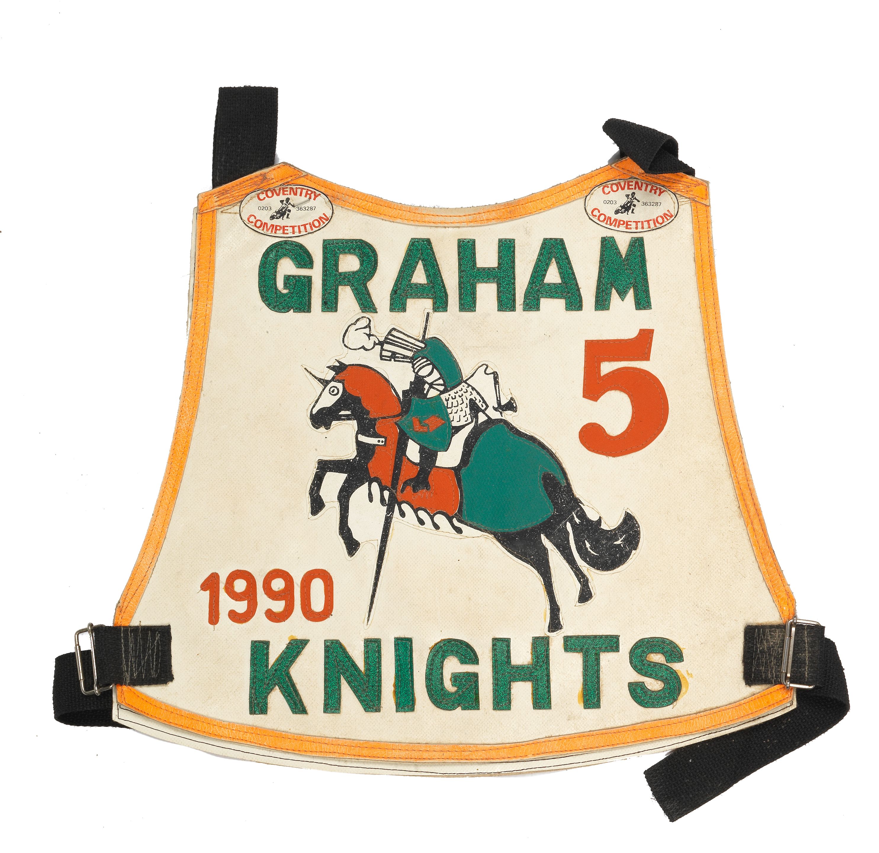Bonhams Cars : A Milton Keynes 'Graham' Knights speedway race vest
