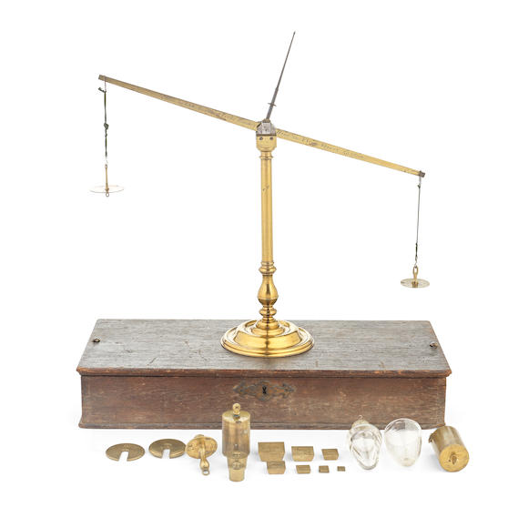 Bonhams A Rare George Adams Senior Equal Arm Hydrostatic Balance