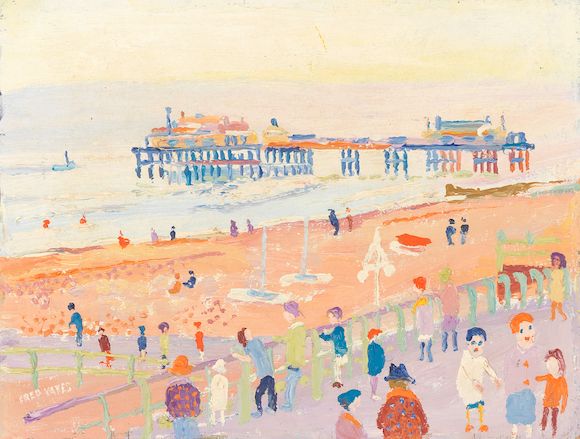 Bonhams : Fred Yates (British, 1922-2008) Brighton Pier (unframed)