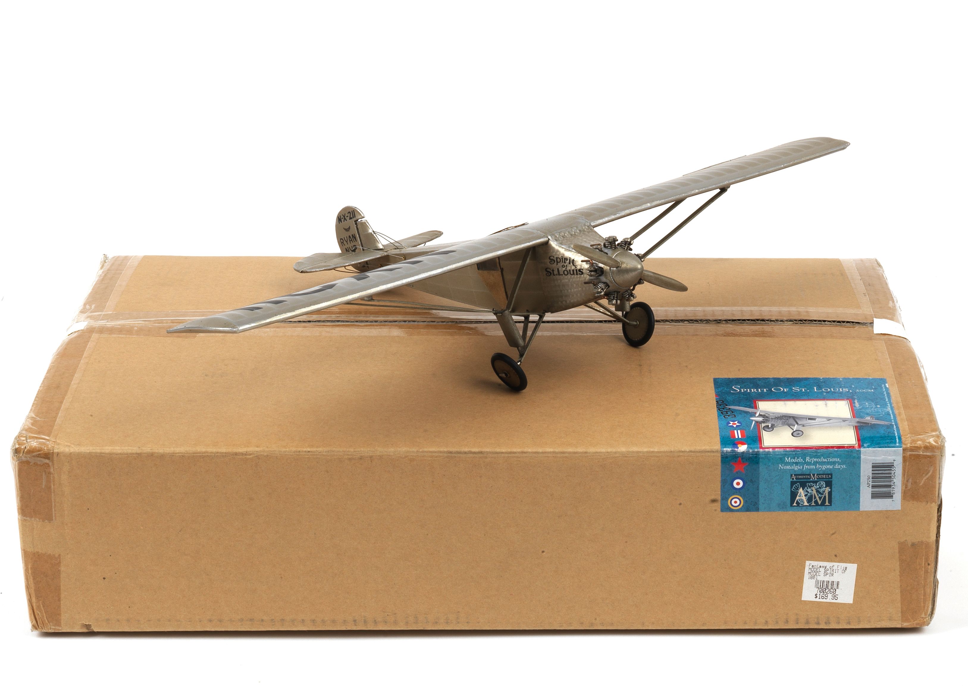 Bonhams Cars : A boxed 1:28 scale desk model of the Ryan NYP monoplane ...