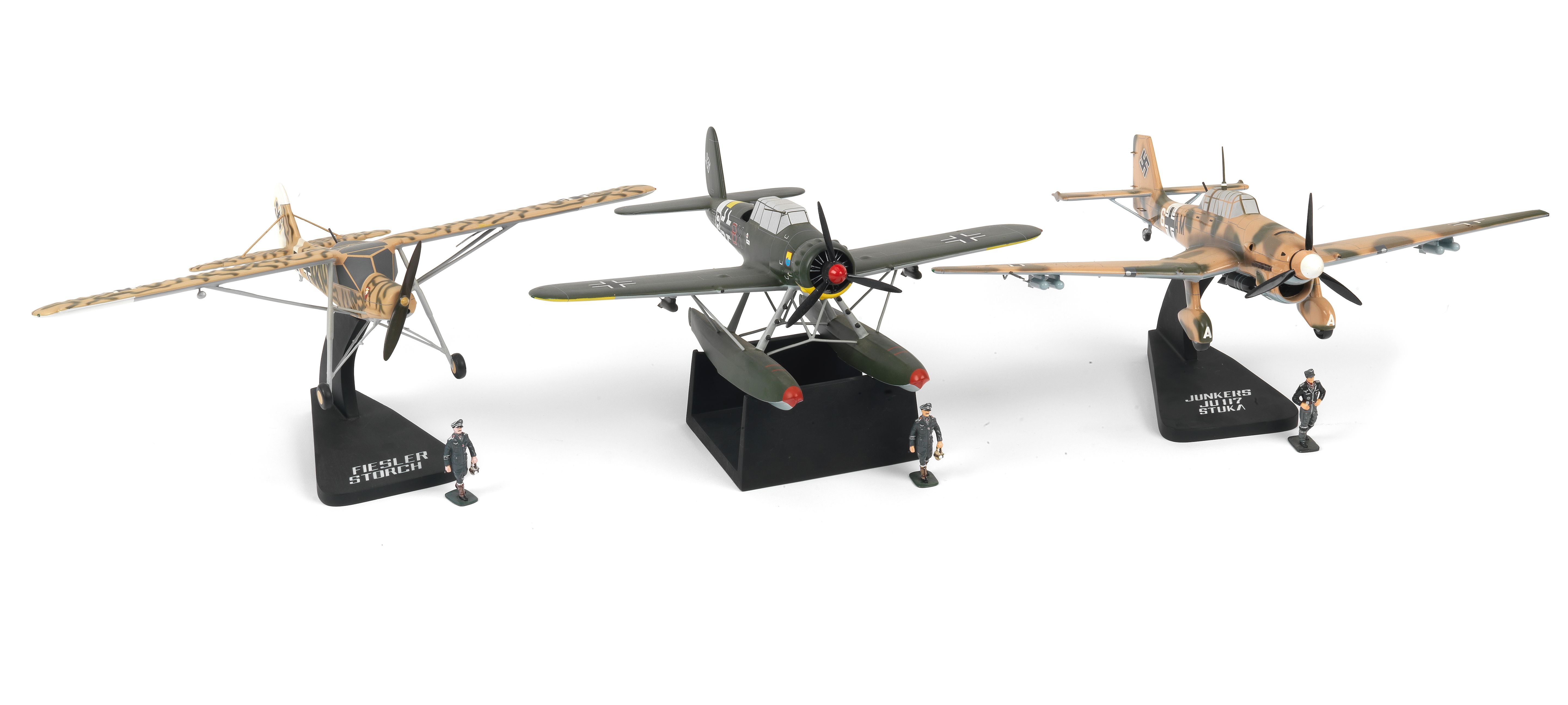 Bonhams Cars : Three scale desk models of German WWII Aircraft, ((6))