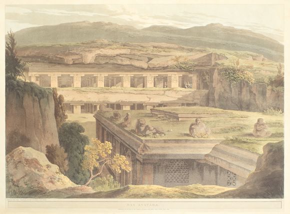 Bonhams : Thomas Daniell, RA (British, 1749-1840) 'Rameswara'; 'Indra ...