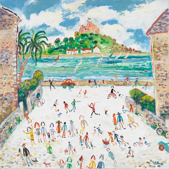 Bonhams : Simeon Stafford (British, born 1956) The Mount from Marazion ...