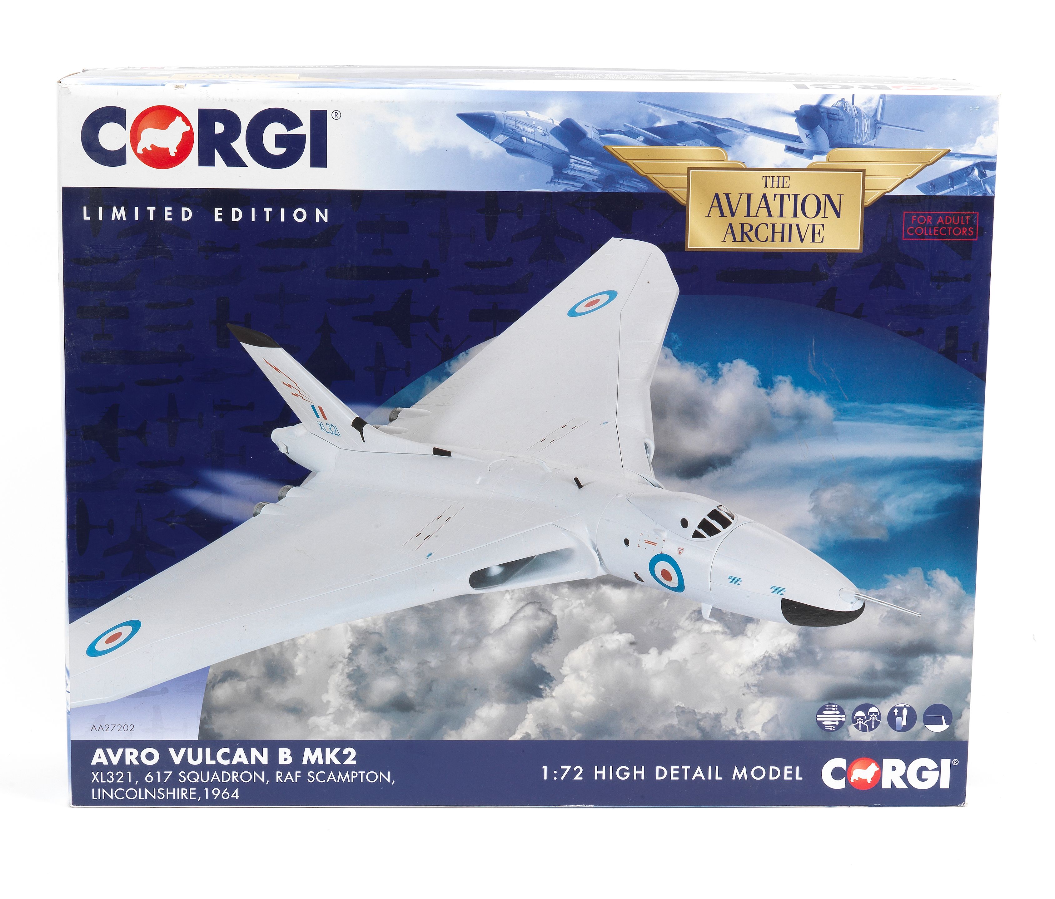 Bonhams Cars : A boxed 1:72 scale die-cast metal model Avro Vulcan B ...