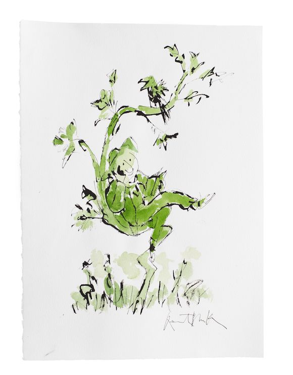 Bonhams : Sir Quentin Blake (British, born 1932) Reading in a Tree ...