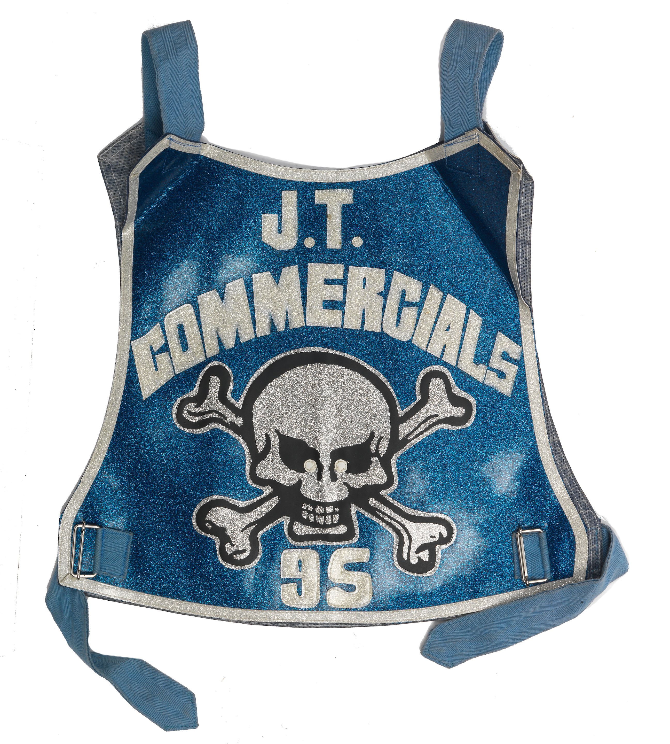Bonhams Cars : A 'JT Commercials' Poole Pirates speedway race vest