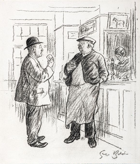 Bonhams : George Belcher (British, 1875-1947) Acquaintance to Gentleman ...