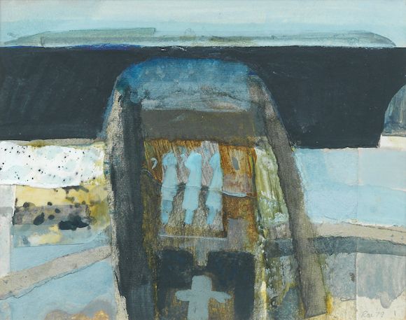 Bonhams : Barbara Rae CBE RA RSA FRSE (British, born 1943) Standing Stone