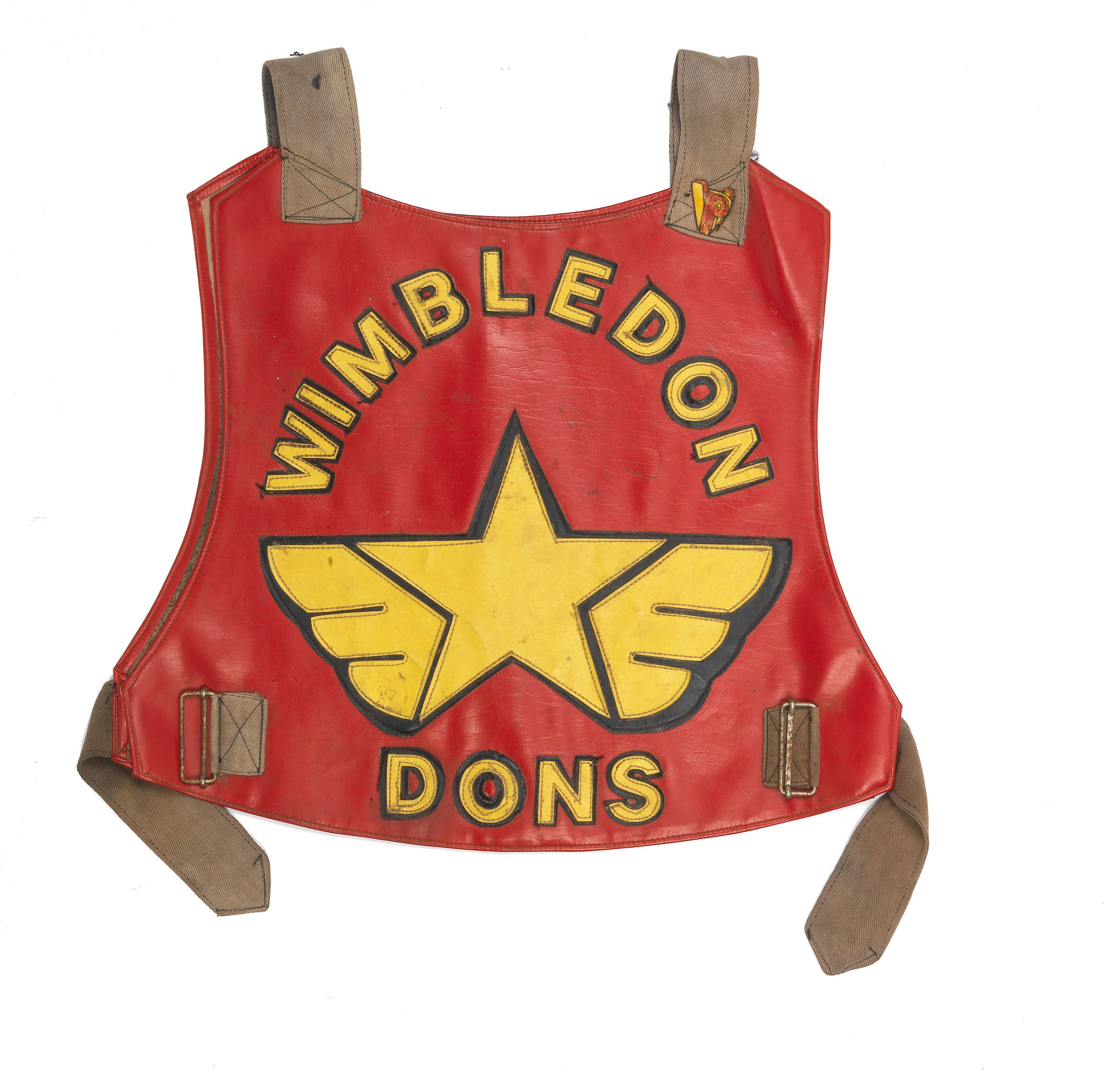 Bonhams Cars : A Wimbledon Dons speedway race vest