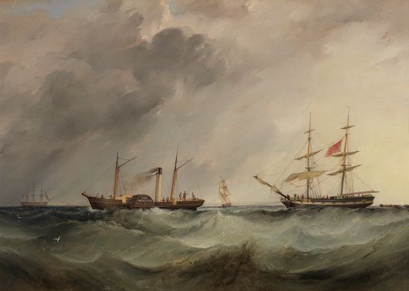 Bonhams : Samuel Walters (British, 1811-1882) The New Brighton packet ...