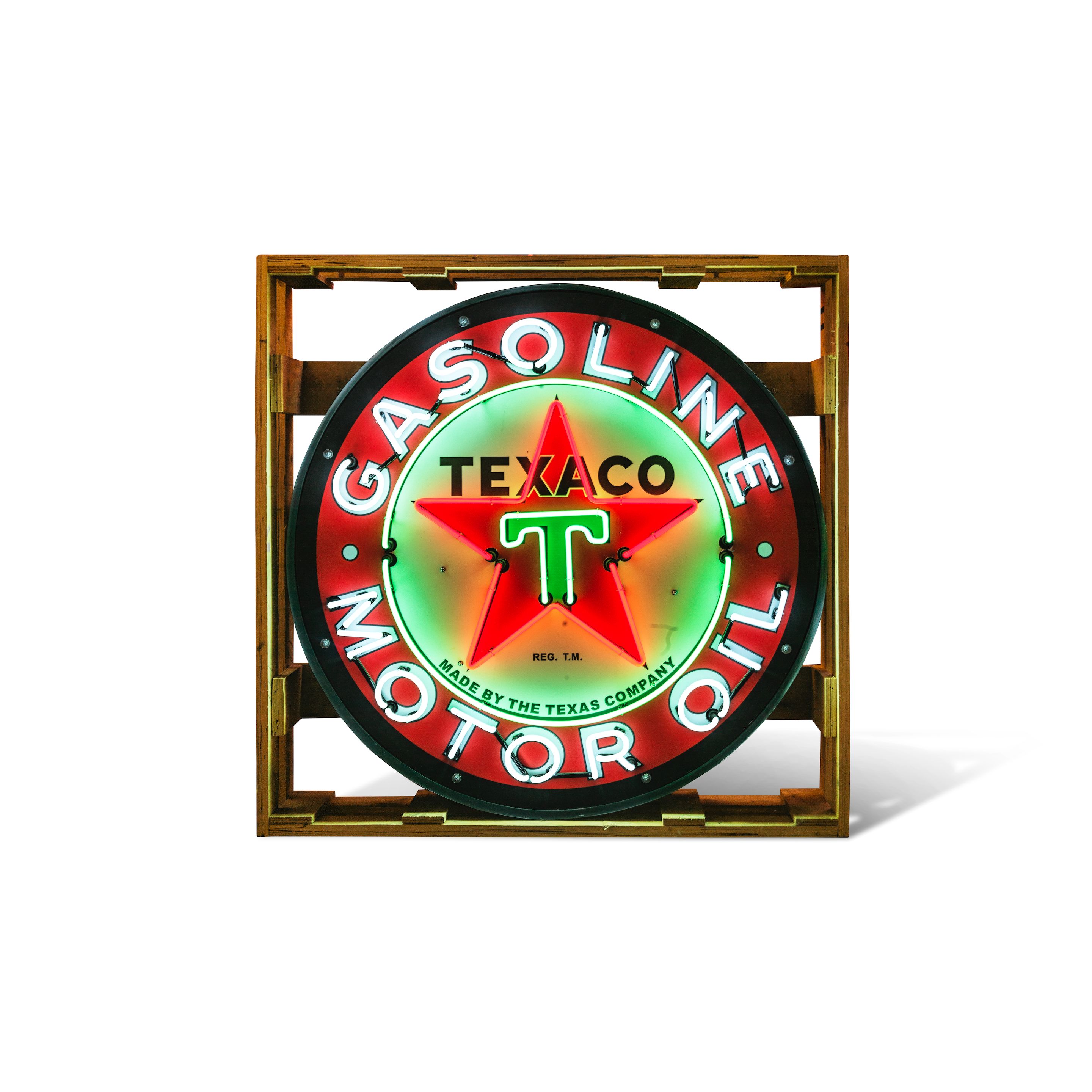 Bonhams Cars : Gasoline Texaco Motor oil - Illuminated Logo