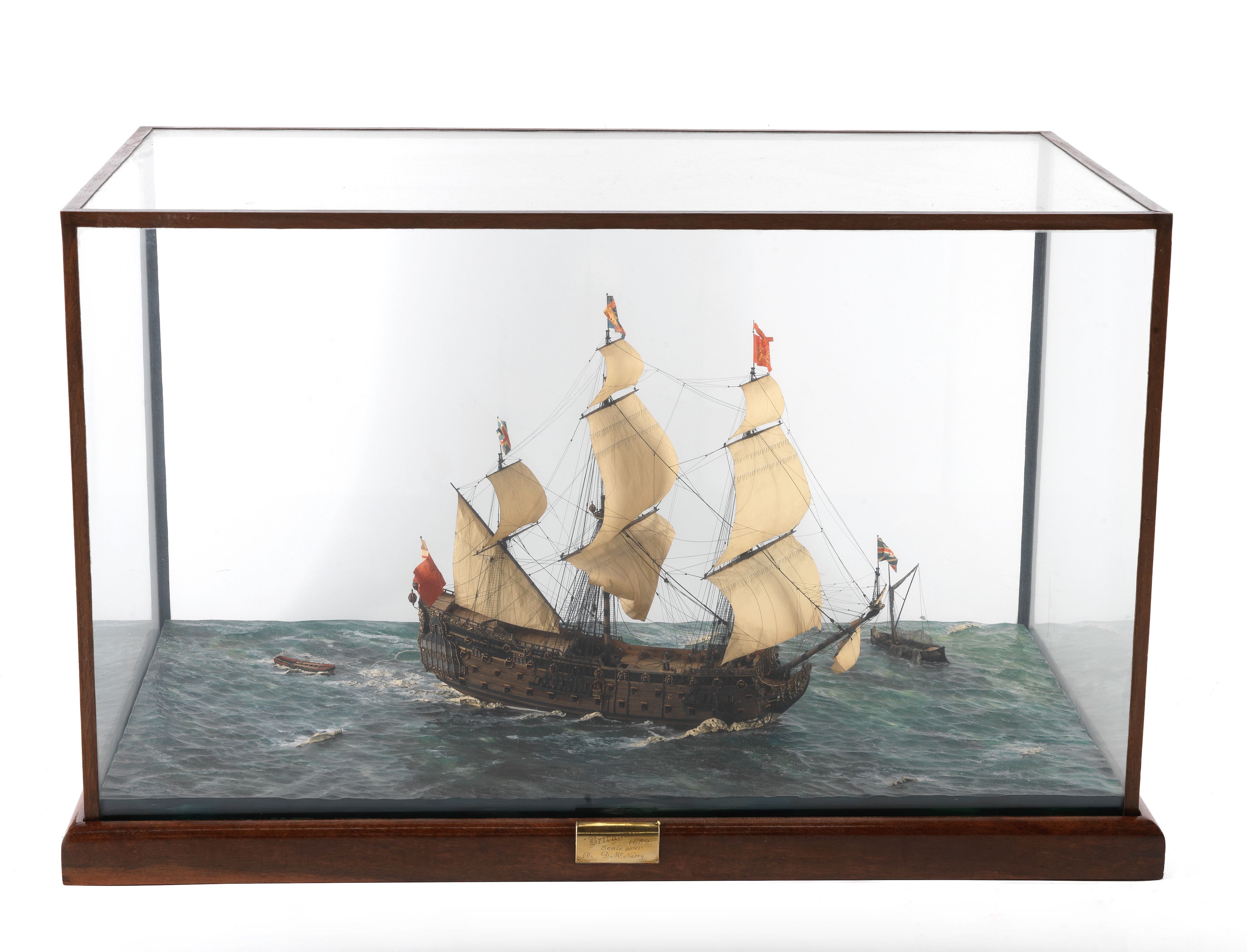 Bonhams : A Fine Donald McNarry Waterline Scale Model of the H.M.S ...