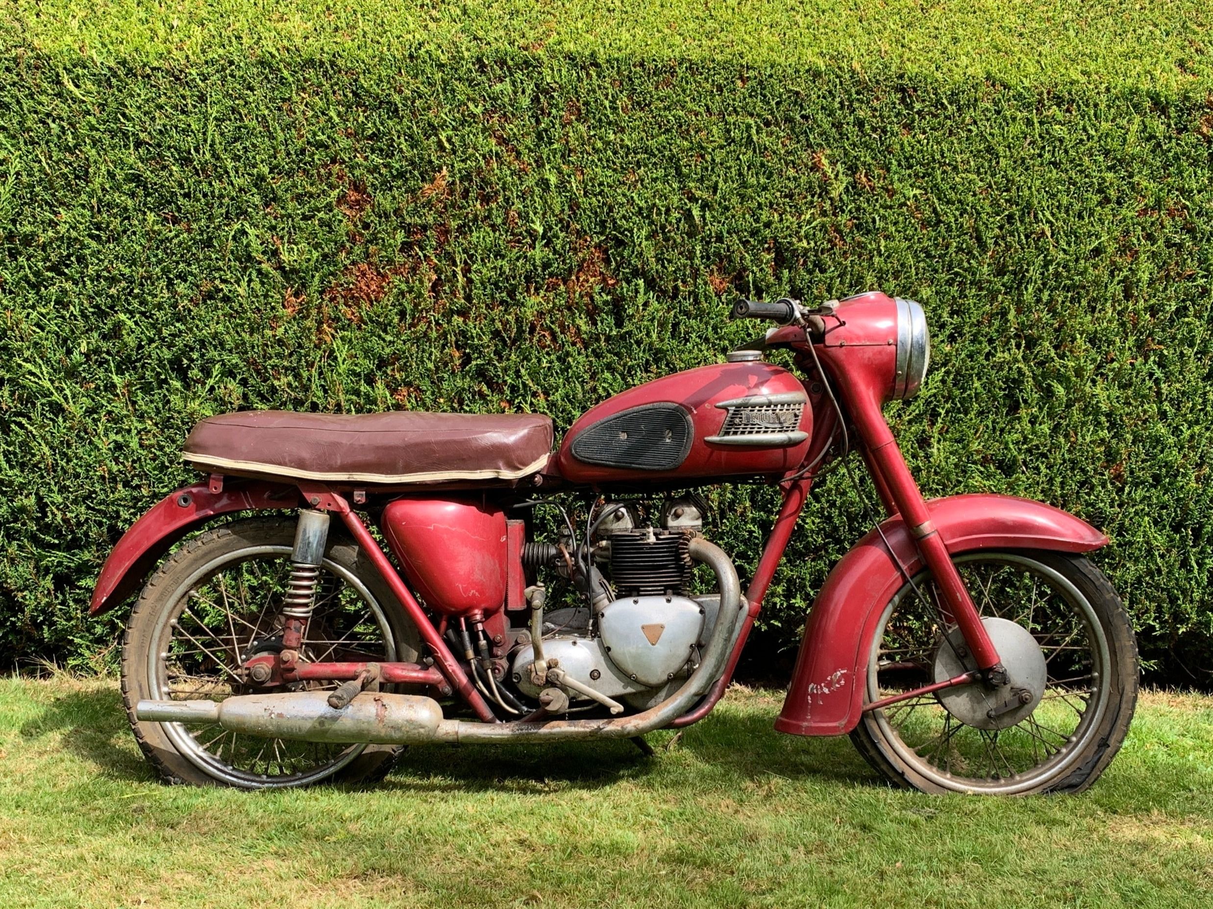Bonhams Cars : 1957 Triumph 348cc Twenty-One Project Frame no. H82 ...