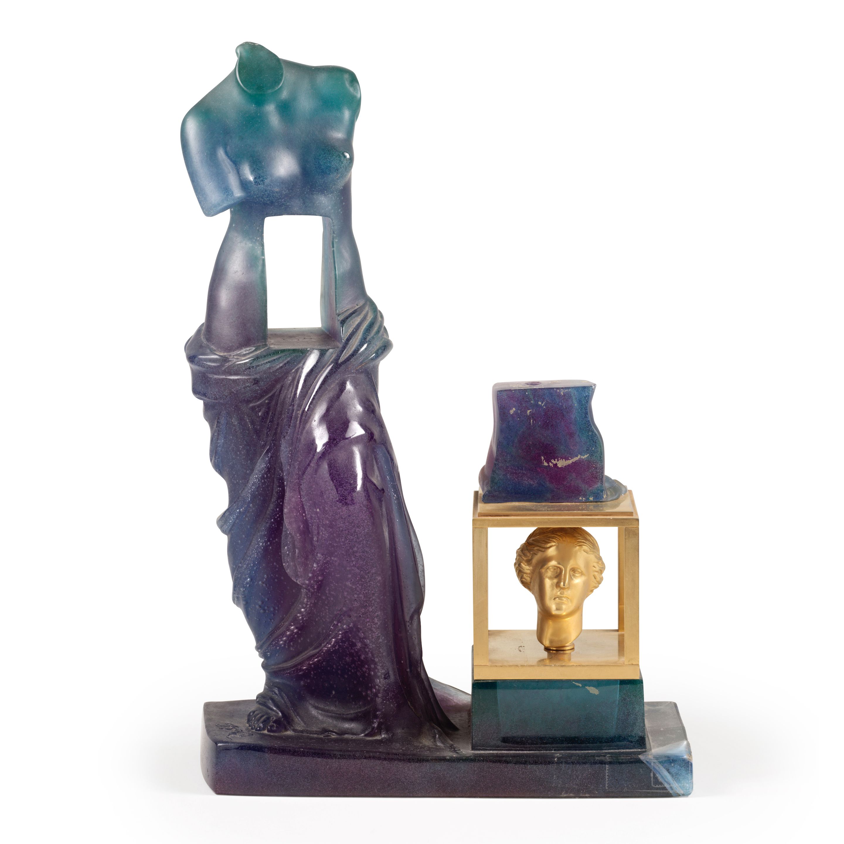 Bonhams Cornette de Saint Cyr : Salvador Dali et Daum Le désir hyperrationnel 1984Sculpture en ...