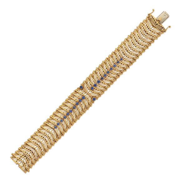 Bonhams : GARRARD: SAPPHIRE BRACELET,