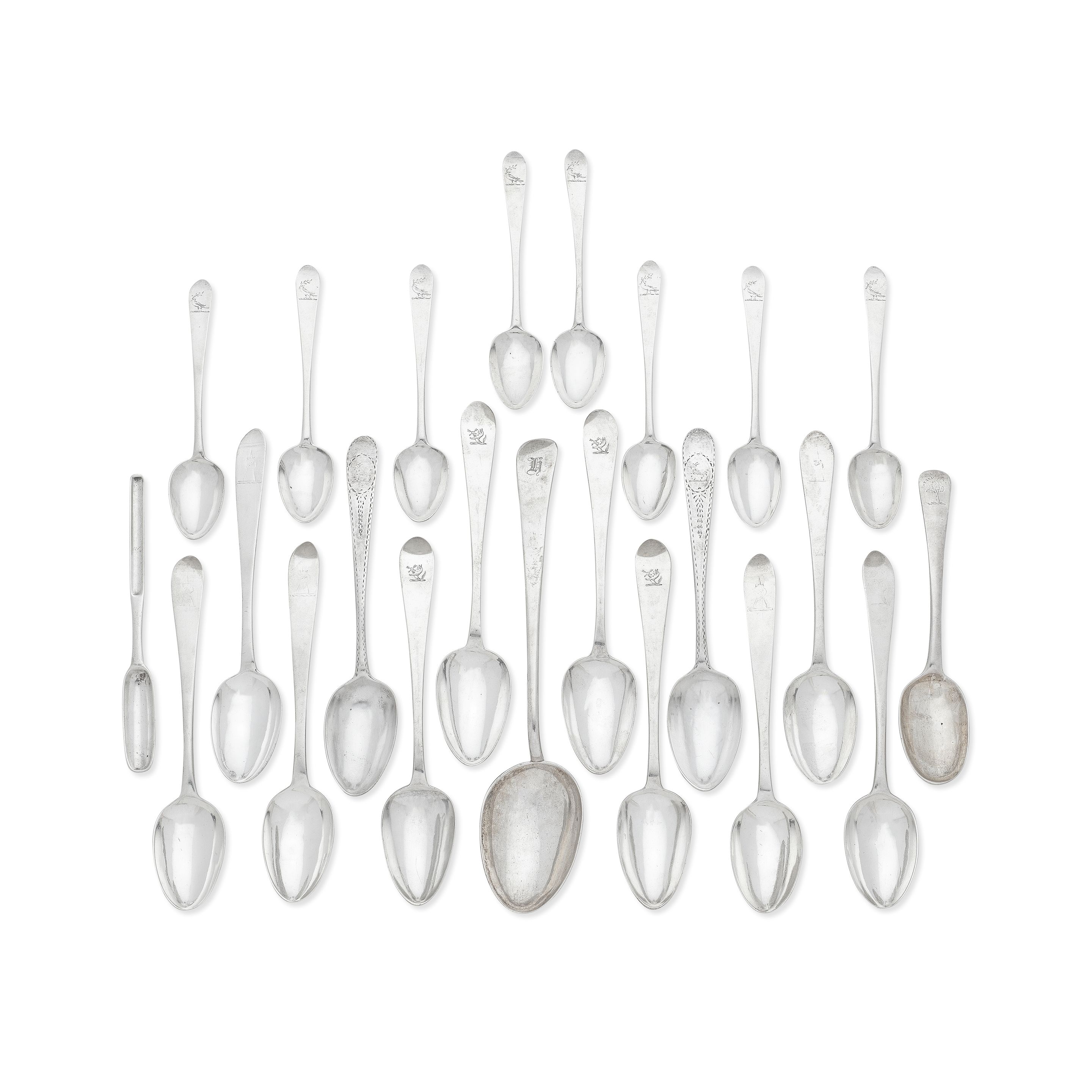 Bonhams : A collection of Irish silver Pointed Old English (Celtic ...