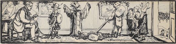 Bonhams : Jack B. Yeats R.H.A. (Irish, 1871-1957) Illustration for 'The ...