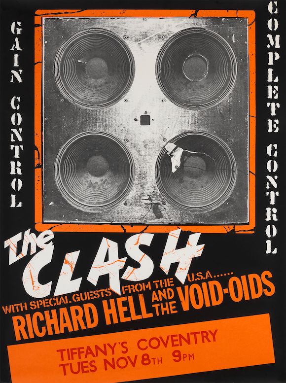Bonhams : The Clash Complete Control Tour poster, Tiffany's Coventry ...