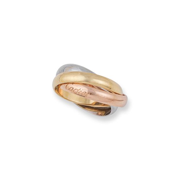 Bonhams Cornette de Saint Cyr : CARTIER: "TRINITY" GOLD RING CARTIER ...