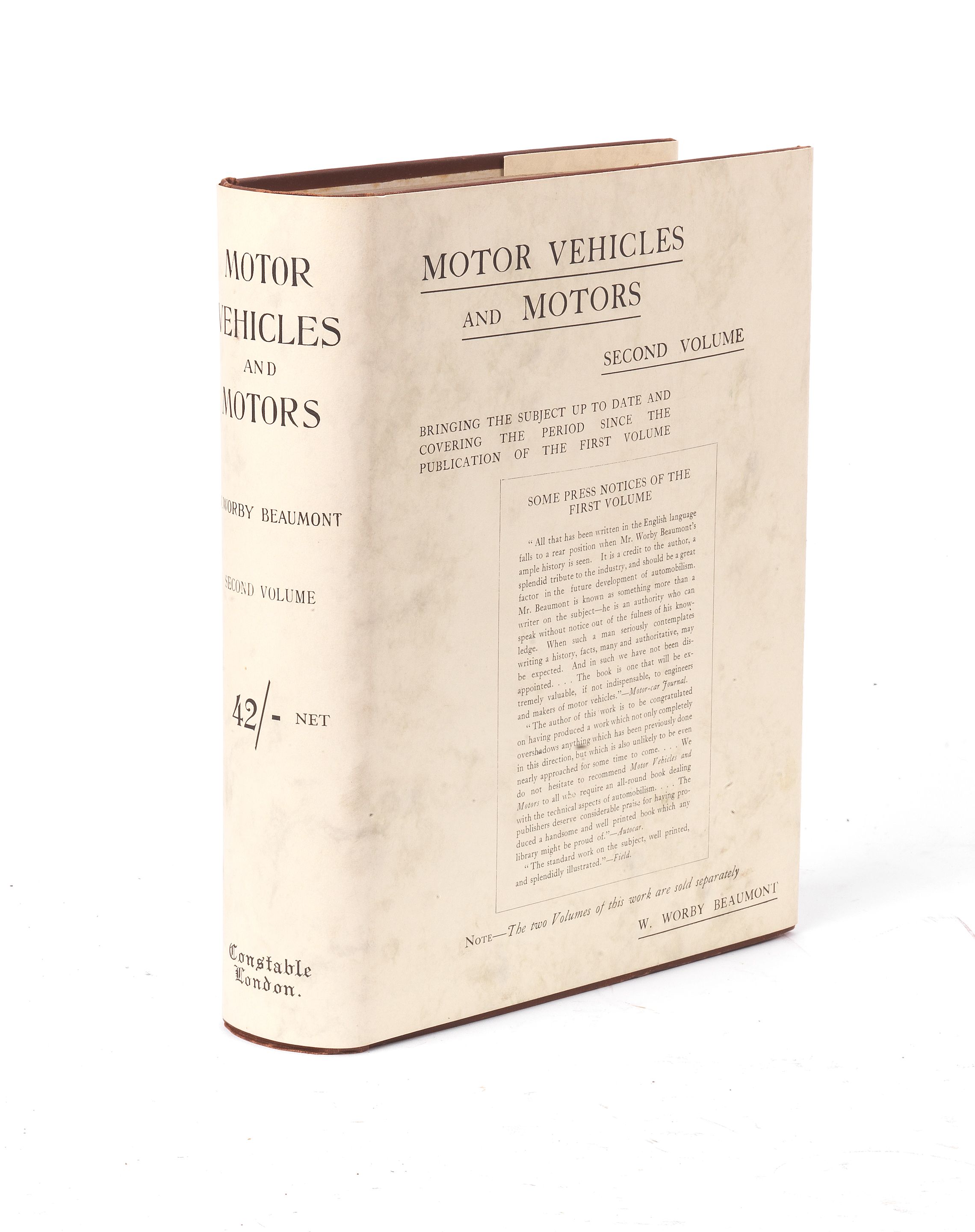 Bonhams Cars : W.Worby Beaumont: Motor Vehicles and Motors; Volume II ...